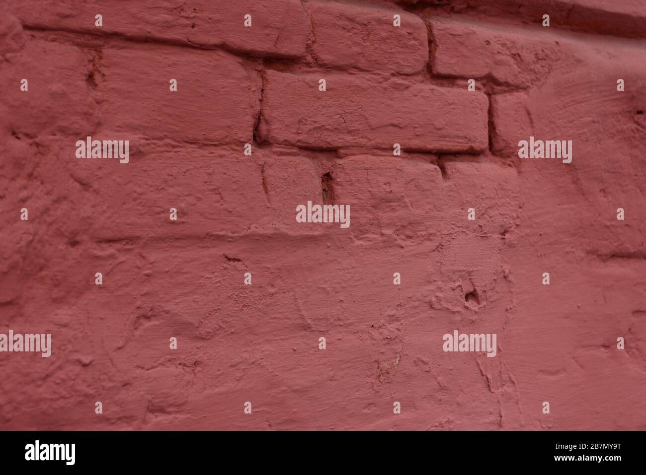 Weathered stained old brick wall background Stock Photo - Alamy