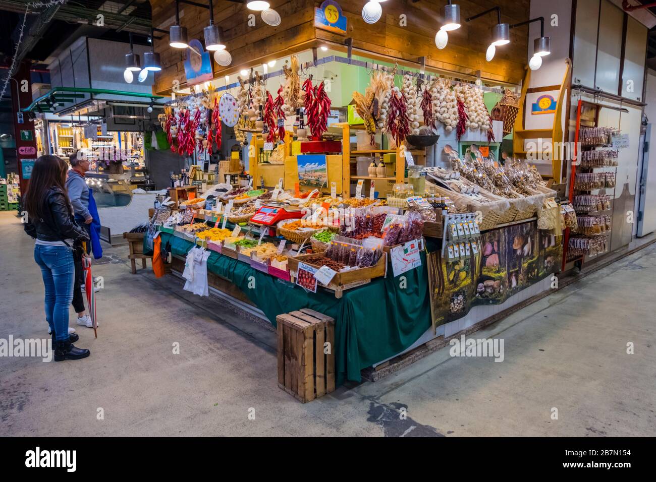 Mercato Centrale, central market hall, centro storico, Florence, Italy ...