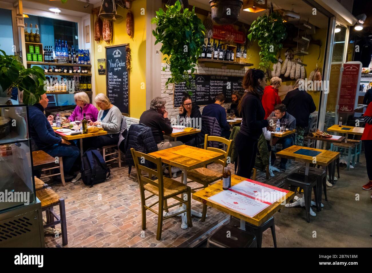Restaurant on ground floor, Mercato Centrale, central market hall ...