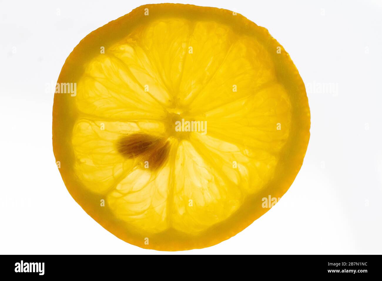 Lemon slice macro slice seed hi-res stock photography and images - Alamy