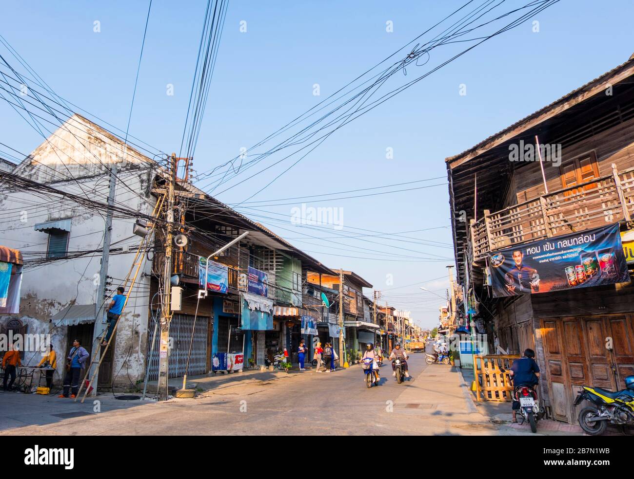 Talad Gao Road, Lampang, northern Thailand Stock Photo - Alamy