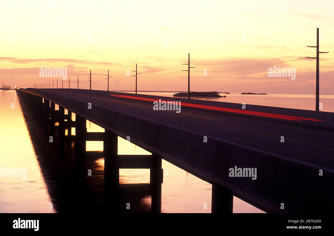 Route 1 Florida Keys Scenic Highway Causeway to Key West Florida USA ...