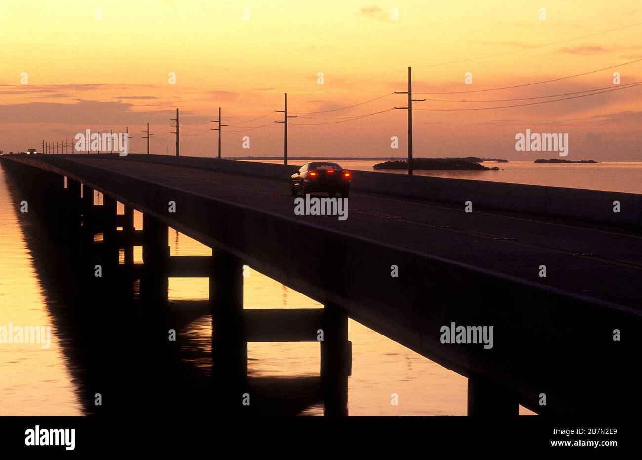 Route 1 Florida Keys Scenic Highway Causeway to Key West Florida USA ...