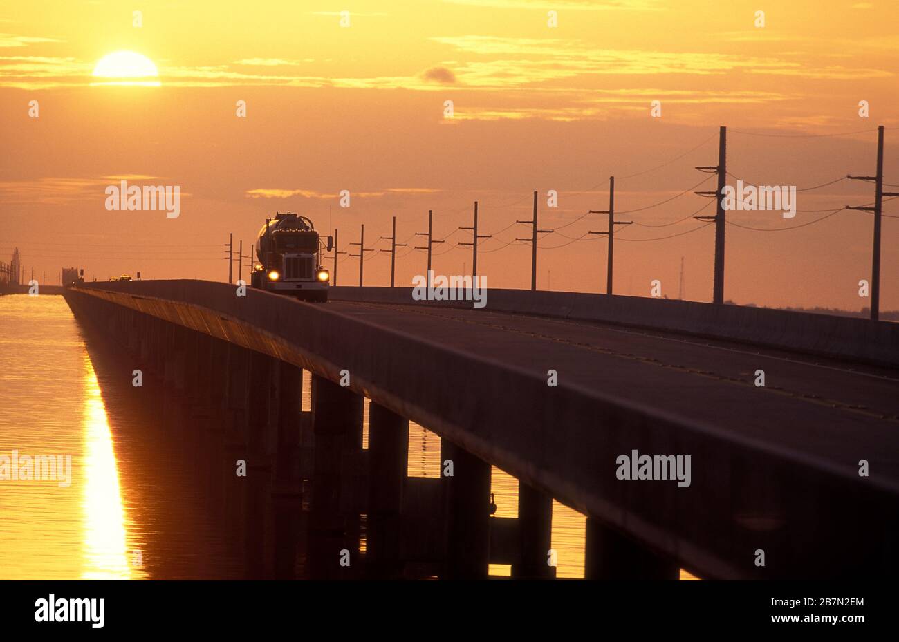 Route 1 Florida Keys Scenic Highway Causeway to Key West Florida USA ...