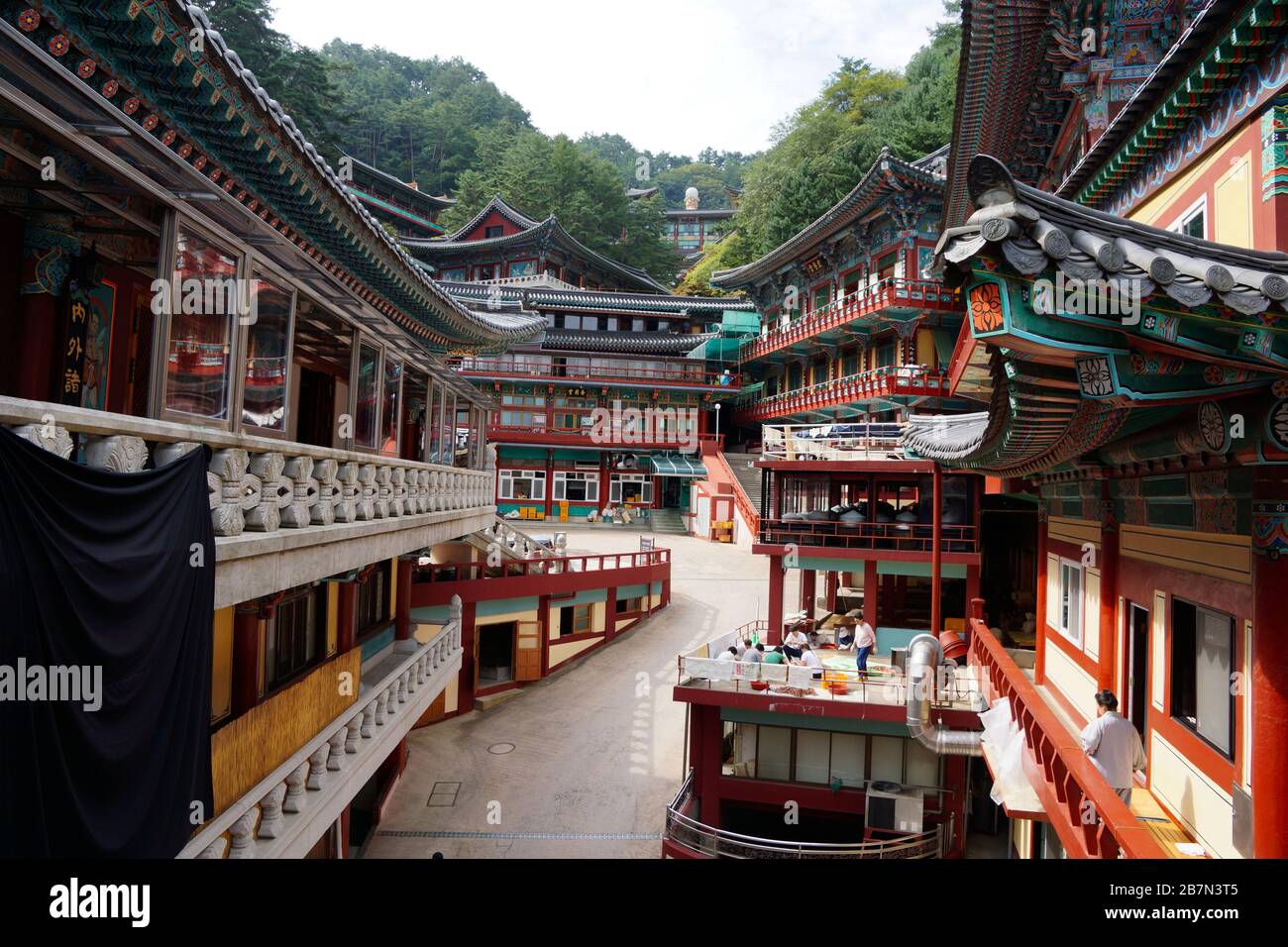 Danyang South Korea - 14 September 2014 - Guin-sa temple in Danyang in ...