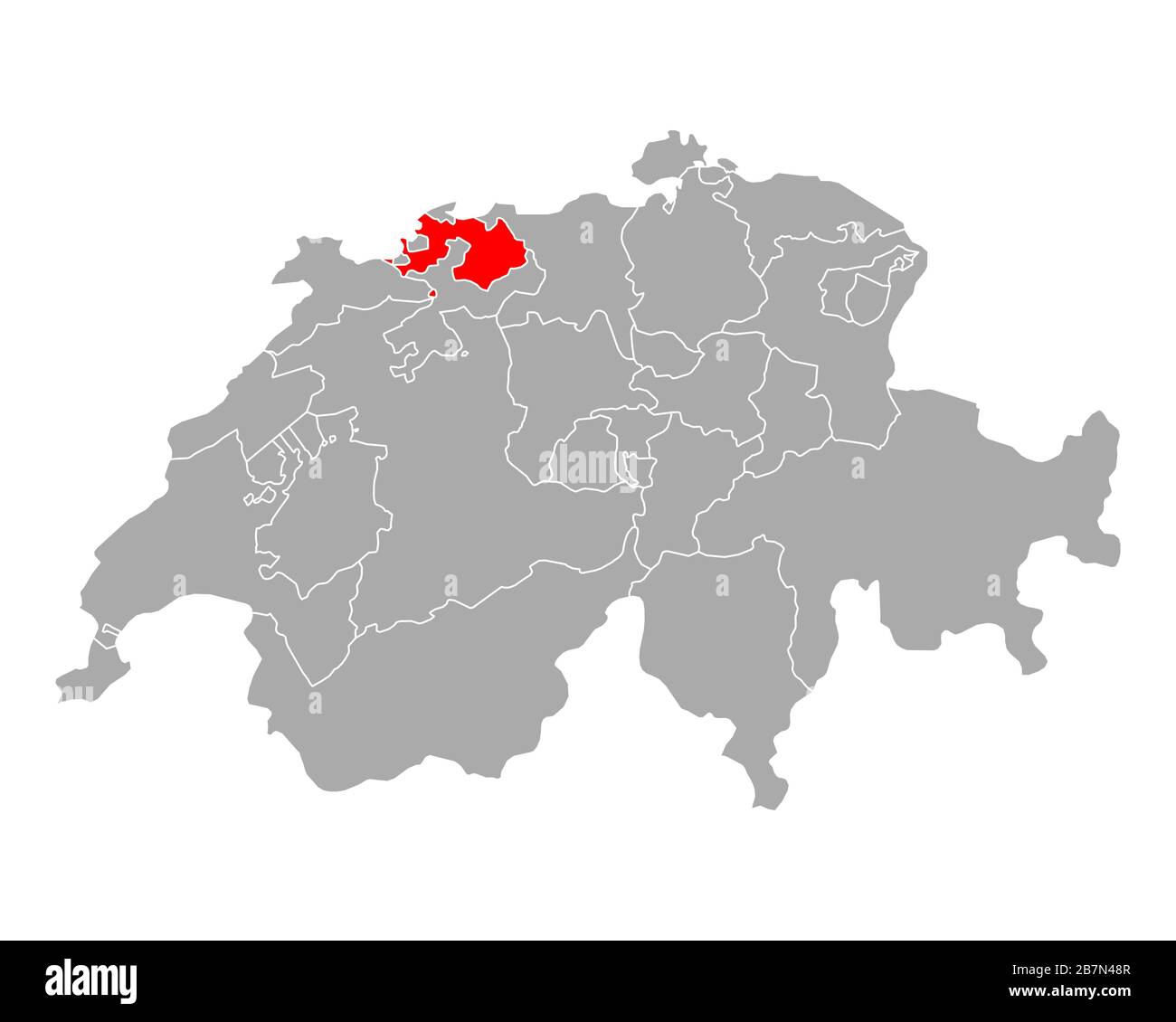 Map of basel hi-res stock photography and images - Alamy