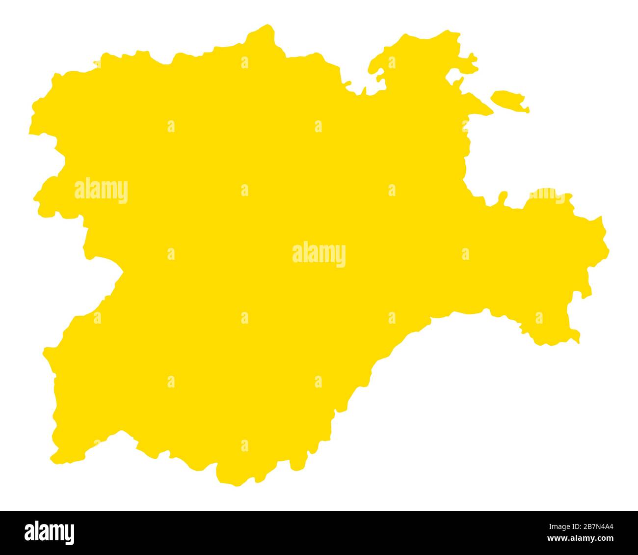 Map of Castile and Leon Stock Photo - Alamy