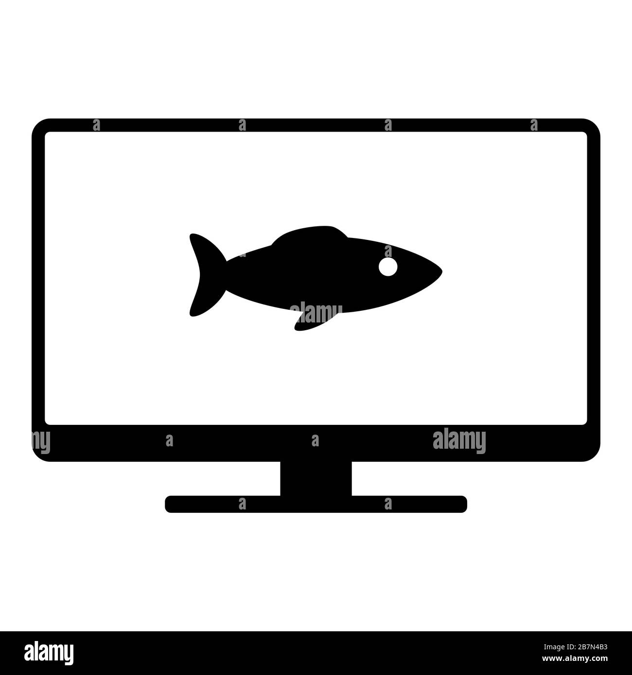 Fish and screen Stock Photo - Alamy