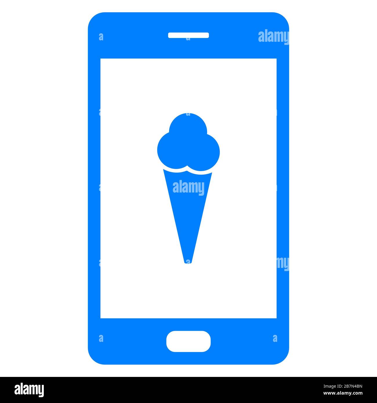 Ice cream and smartphone Stock Photo - Alamy