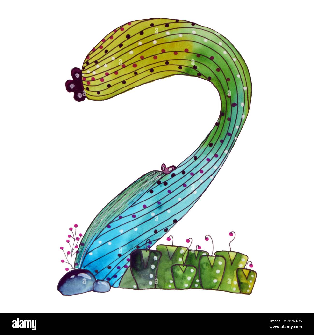 Tracing number 2 hi-res stock photography and images - Alamy