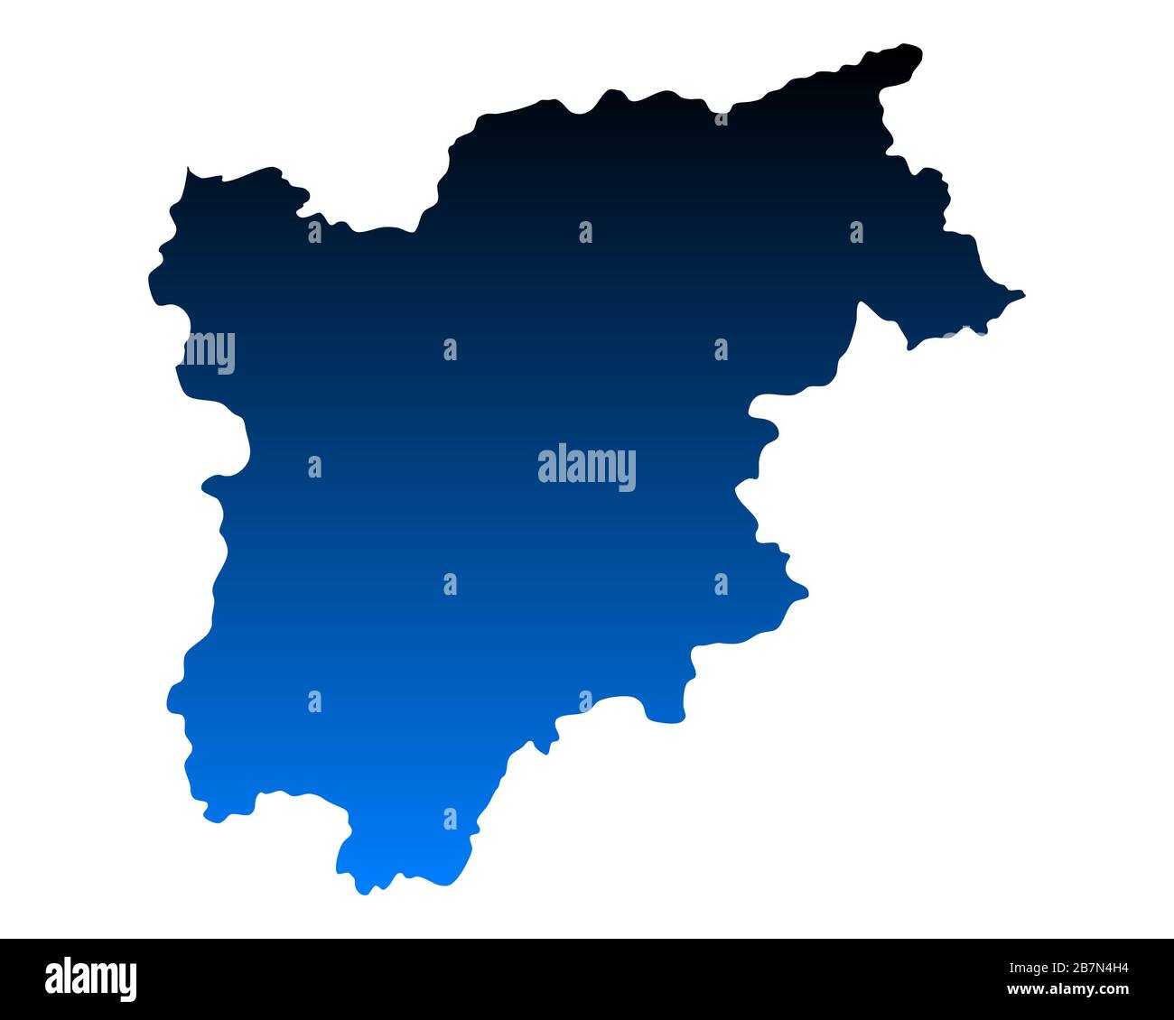 Map of Trentino-South Tyrol Stock Photo - Alamy