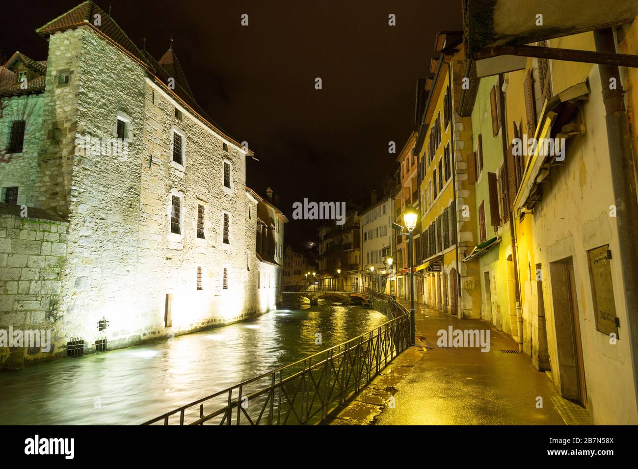 Annecy, prettiest town in France, evening shots Stock Photo - Alamy