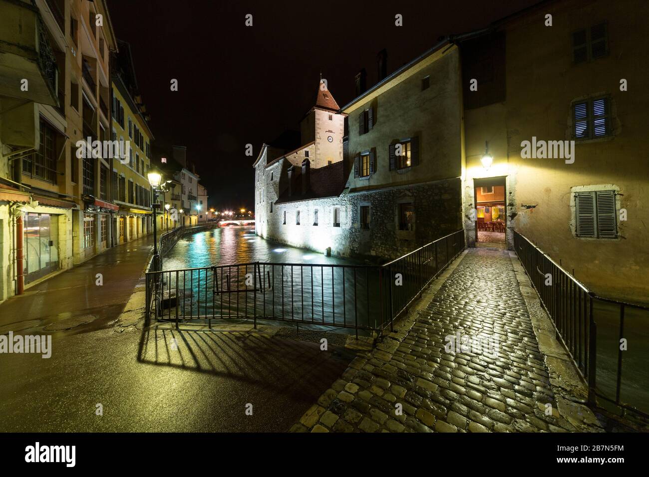 Annecy, prettiest town in France, evening shots Stock Photo - Alamy