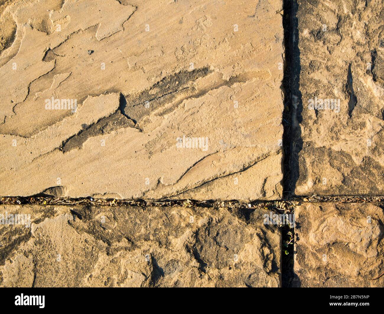 Sand Stone slabs walk way in Garden Stock Photo - Alamy