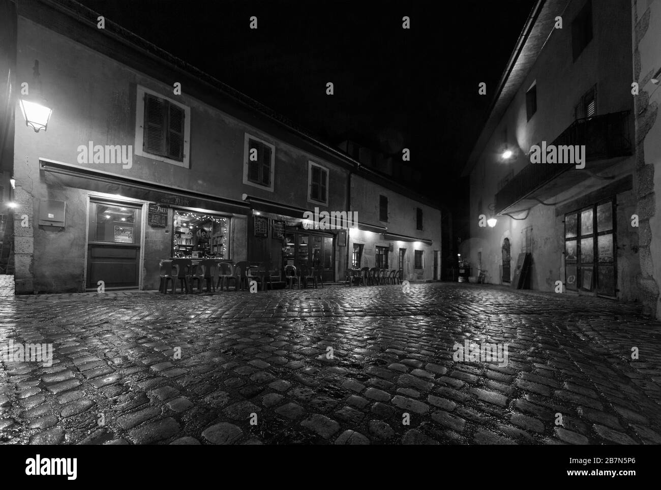 Annecy, prettiest town in France, evening shots Stock Photo - Alamy