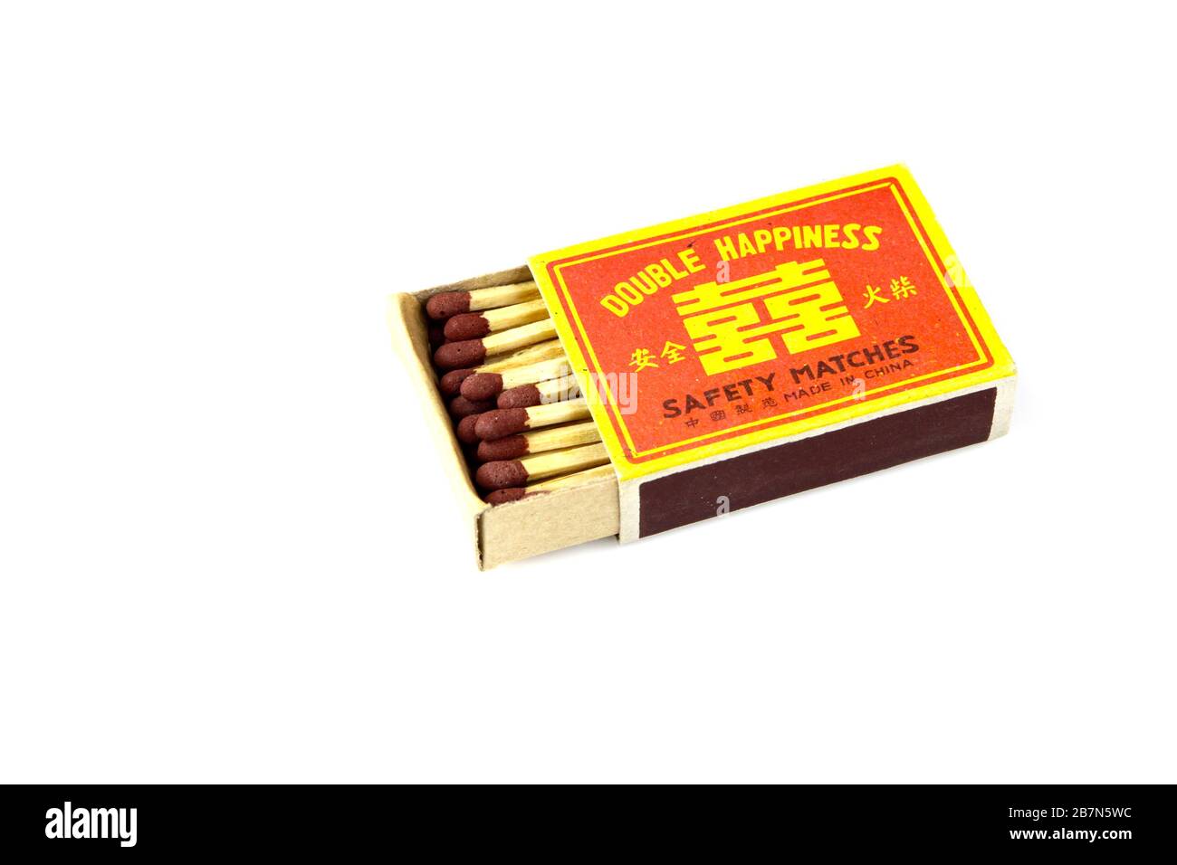 closeup of safety matches in white background Stock Photo - Alamy