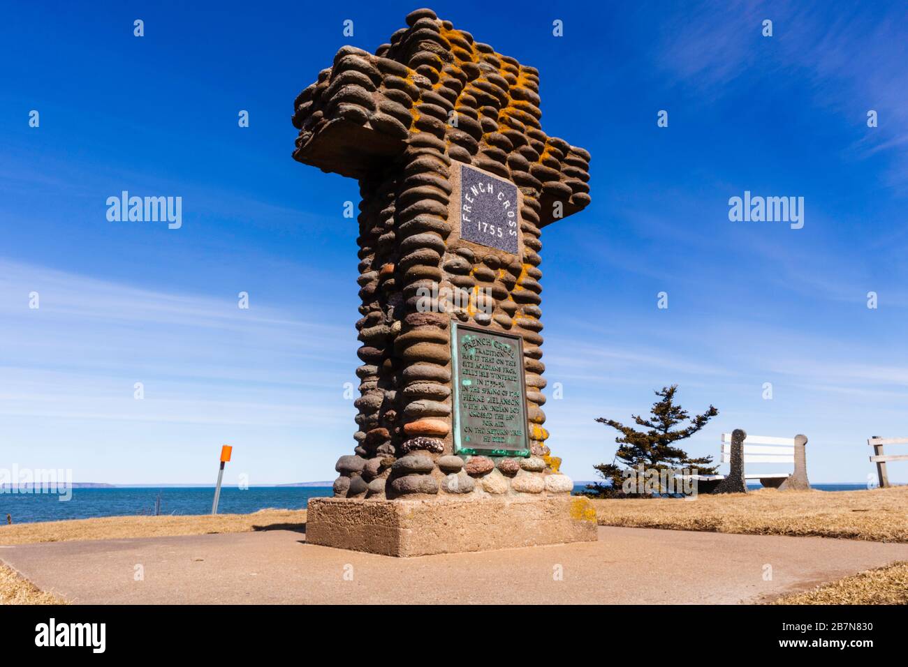The French Cross, Morden Nova Scotia. Acadian history Stock Photo - Alamy