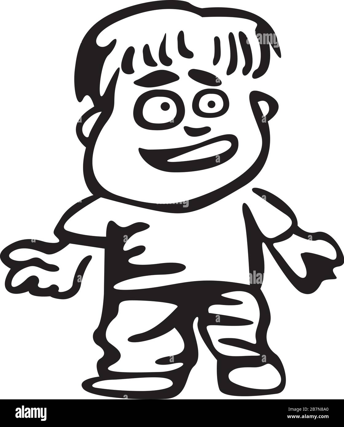 Smiling child boy big Stock Vector Images - Alamy