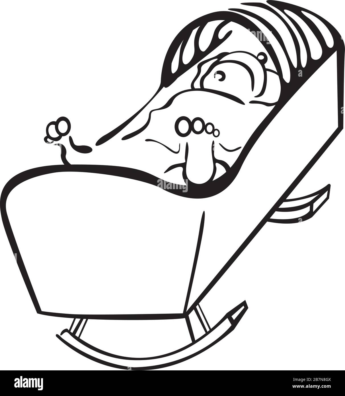 little baby in the cradle Stock Vector Image & Art - Alamy