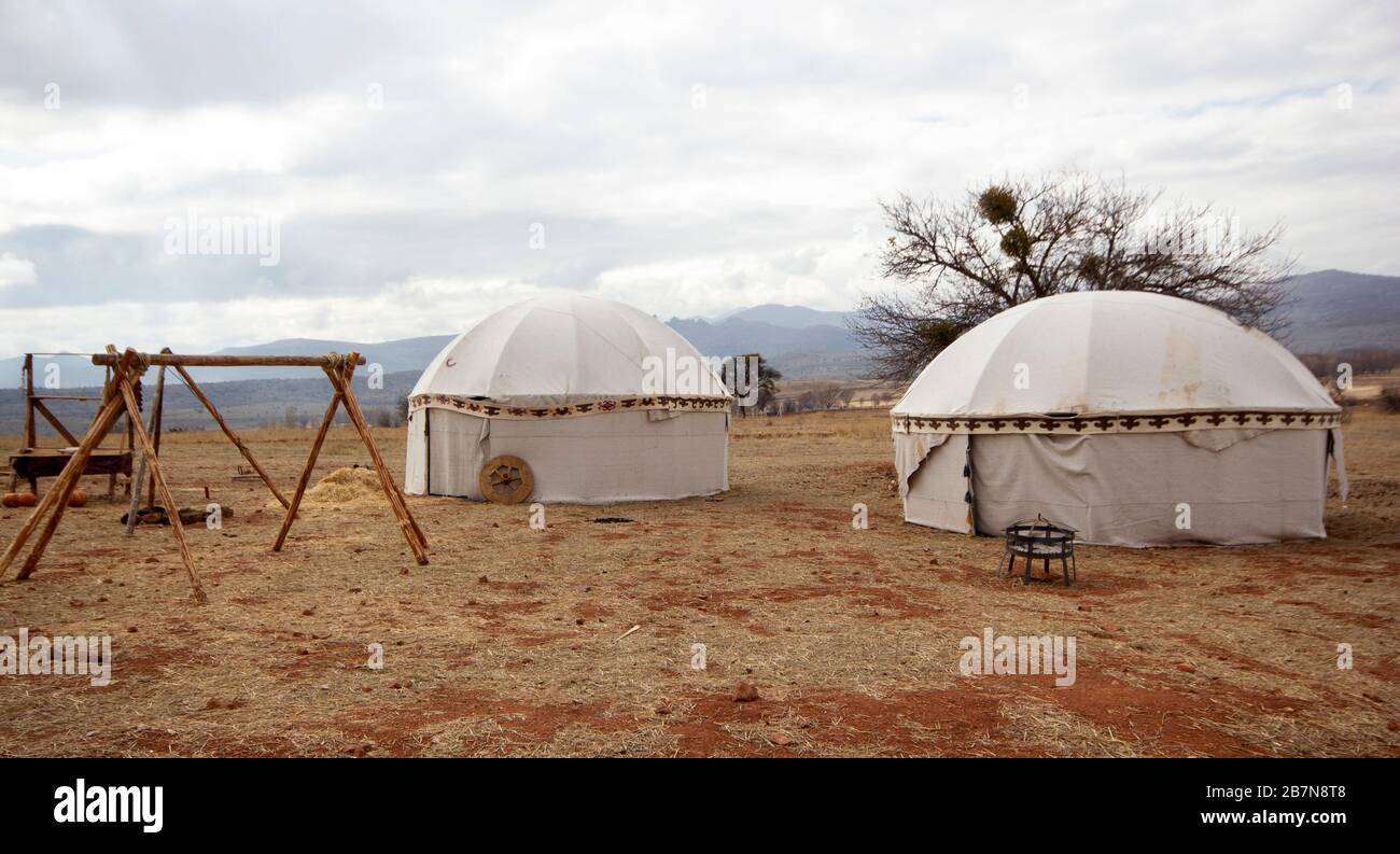 Old Nomadic Turkish Tents. Nomadic People Stock Photo - Alamy