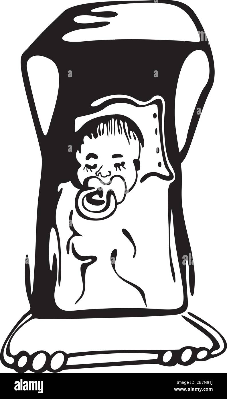 Baby in pram Stock Vector Images - Alamy