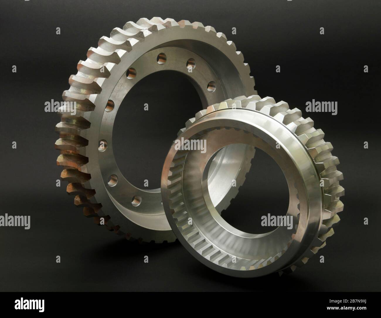 new and large gears background Stock Photo - Alamy