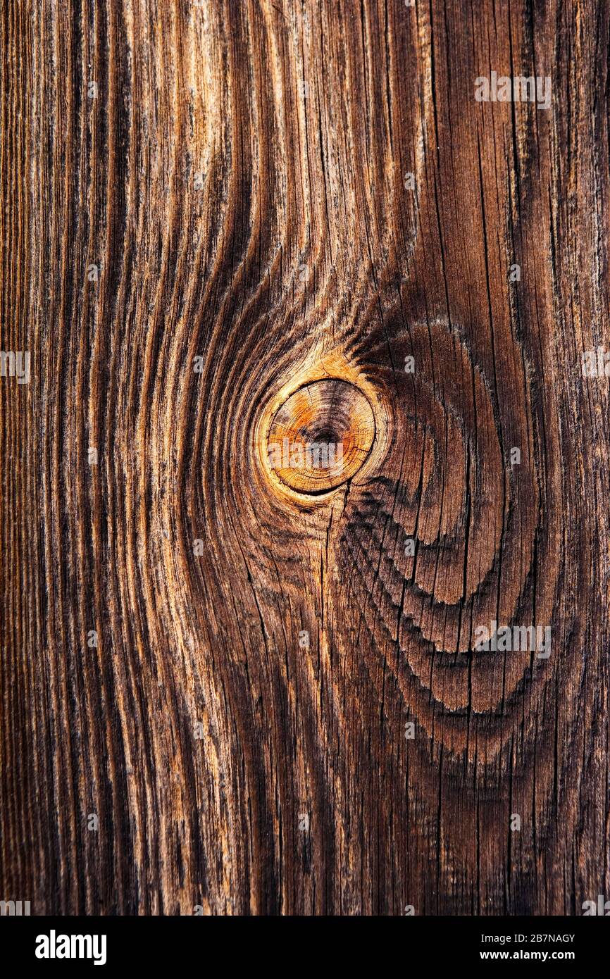Weathered wood with knothole, wood structure, Austria Stock Photo - Alamy