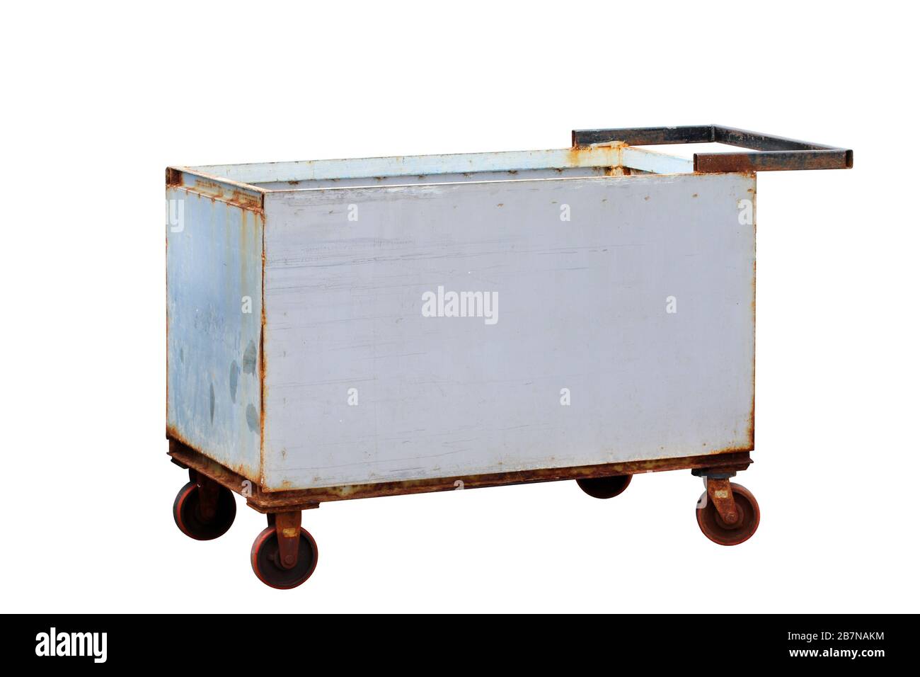 Steel cart, pick up your goods old, Trolley Square shaped Steel trolley ...