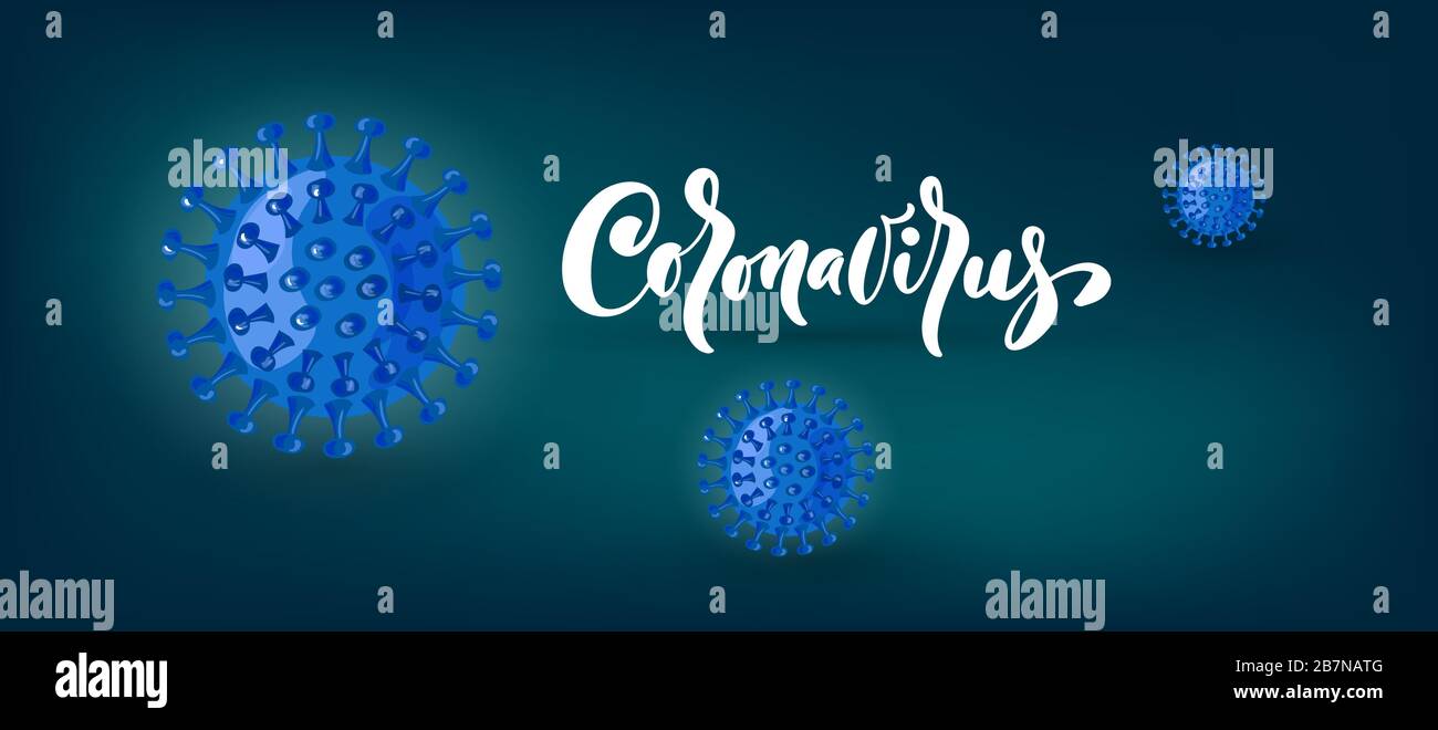 Corona virus vector banner for awareness or alert against disease ...