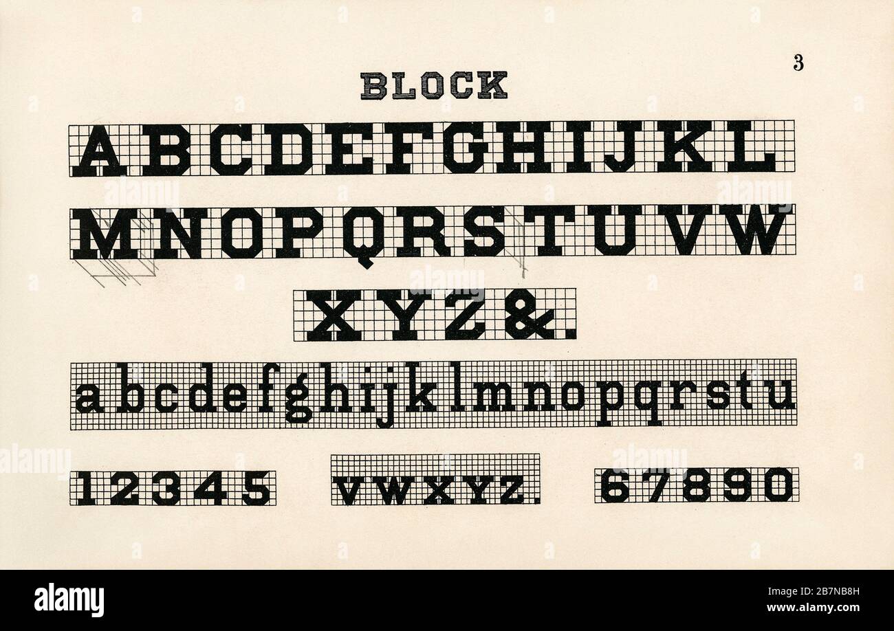 Victorian block logo hi-res stock photography and images - Alamy