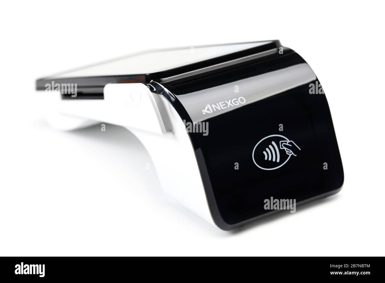 Nexgo N3 pos terminal isolated over white background Stock Photo - Alamy
