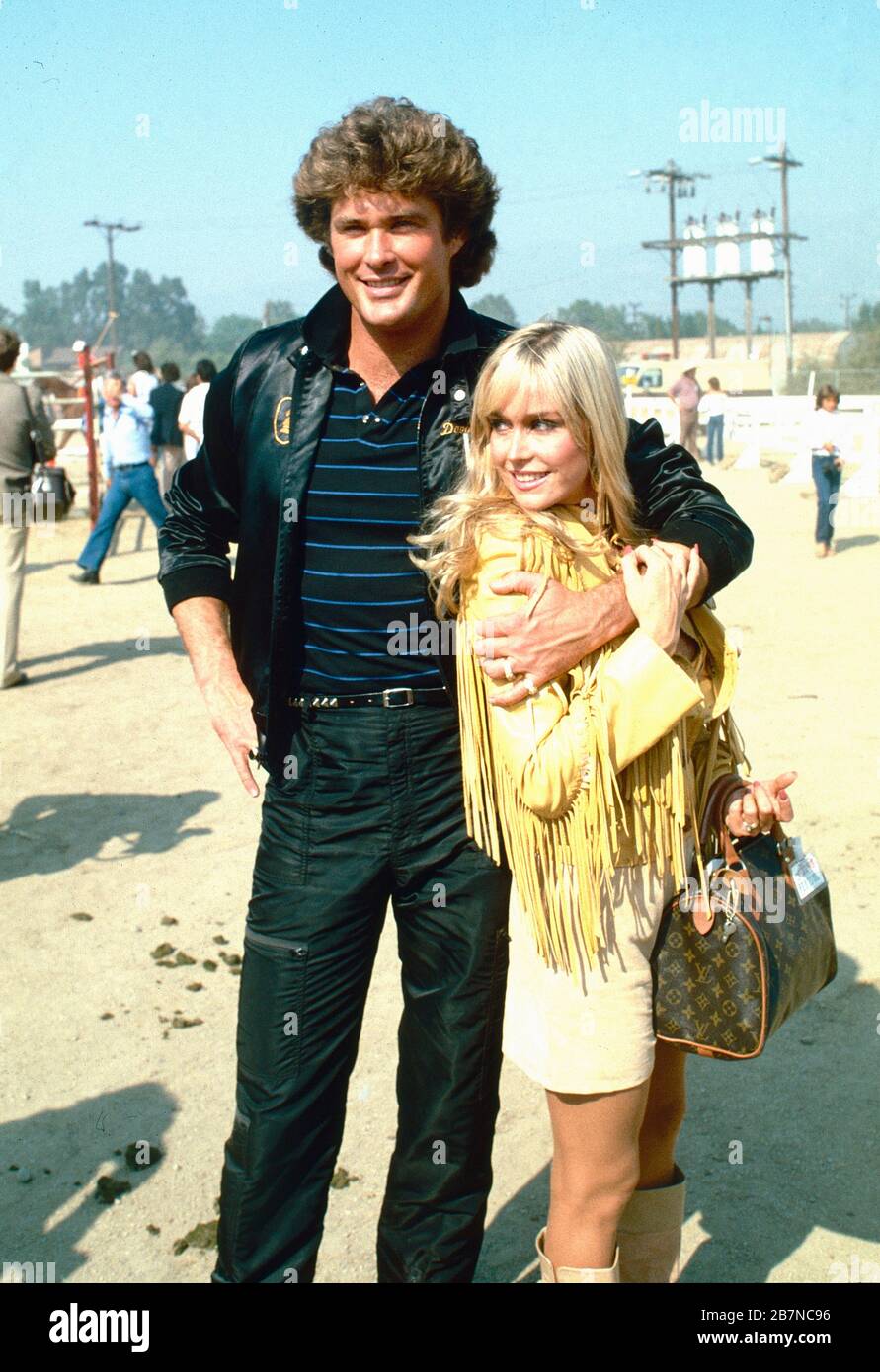 Los Angeles.CA.USA. David Hasselhoff and Catherine Hickland (married ...