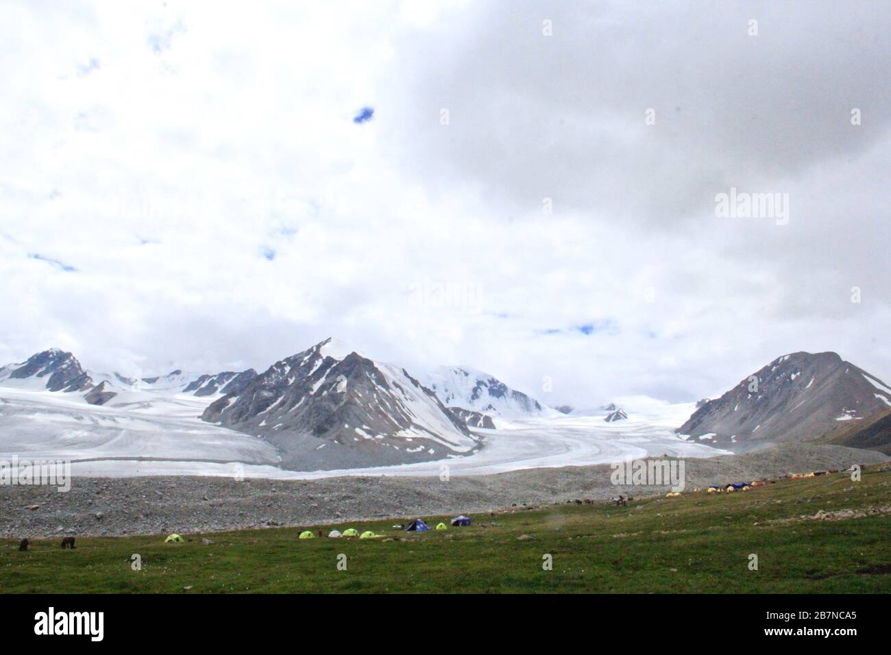 Western Mongolian altai mountains and wild nature, clean sky rainy day ...