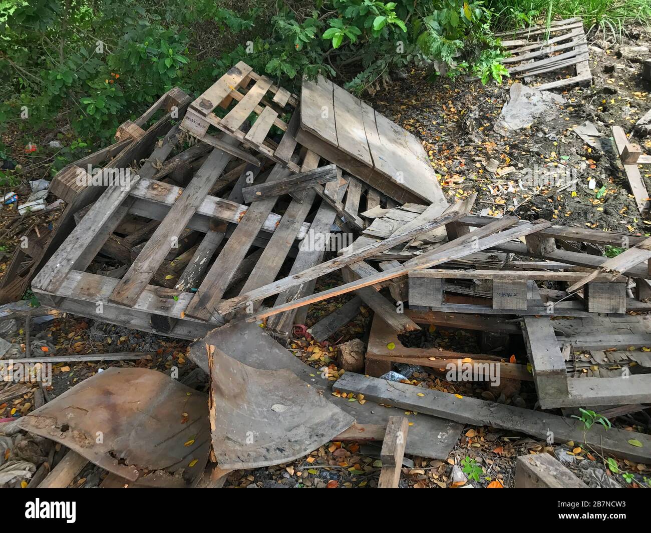 Old wooden debris pile, Wood garbage pile, Old wooden waste Stock Photo ...