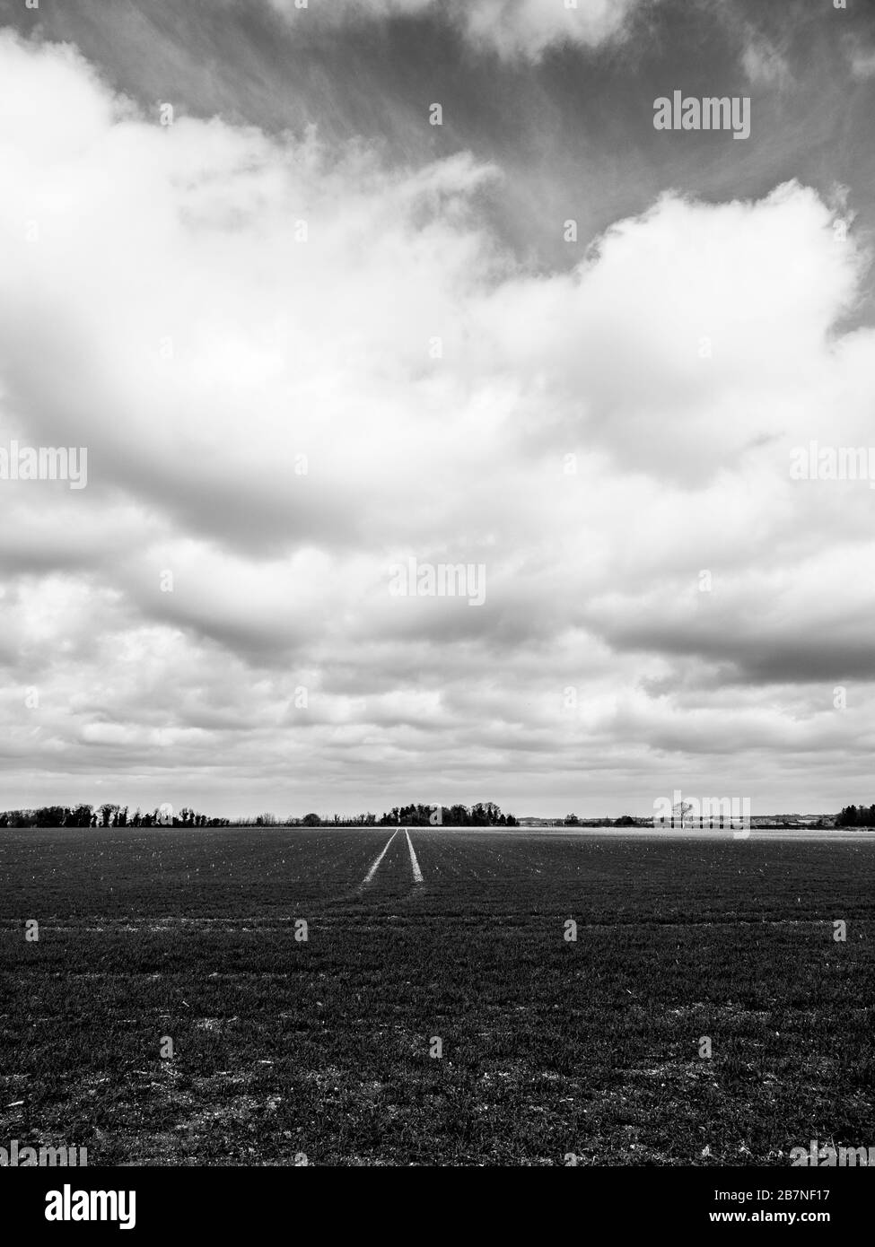 The Chiltern Hills, AONB, Black and White Landscape, Winter Sky's ...