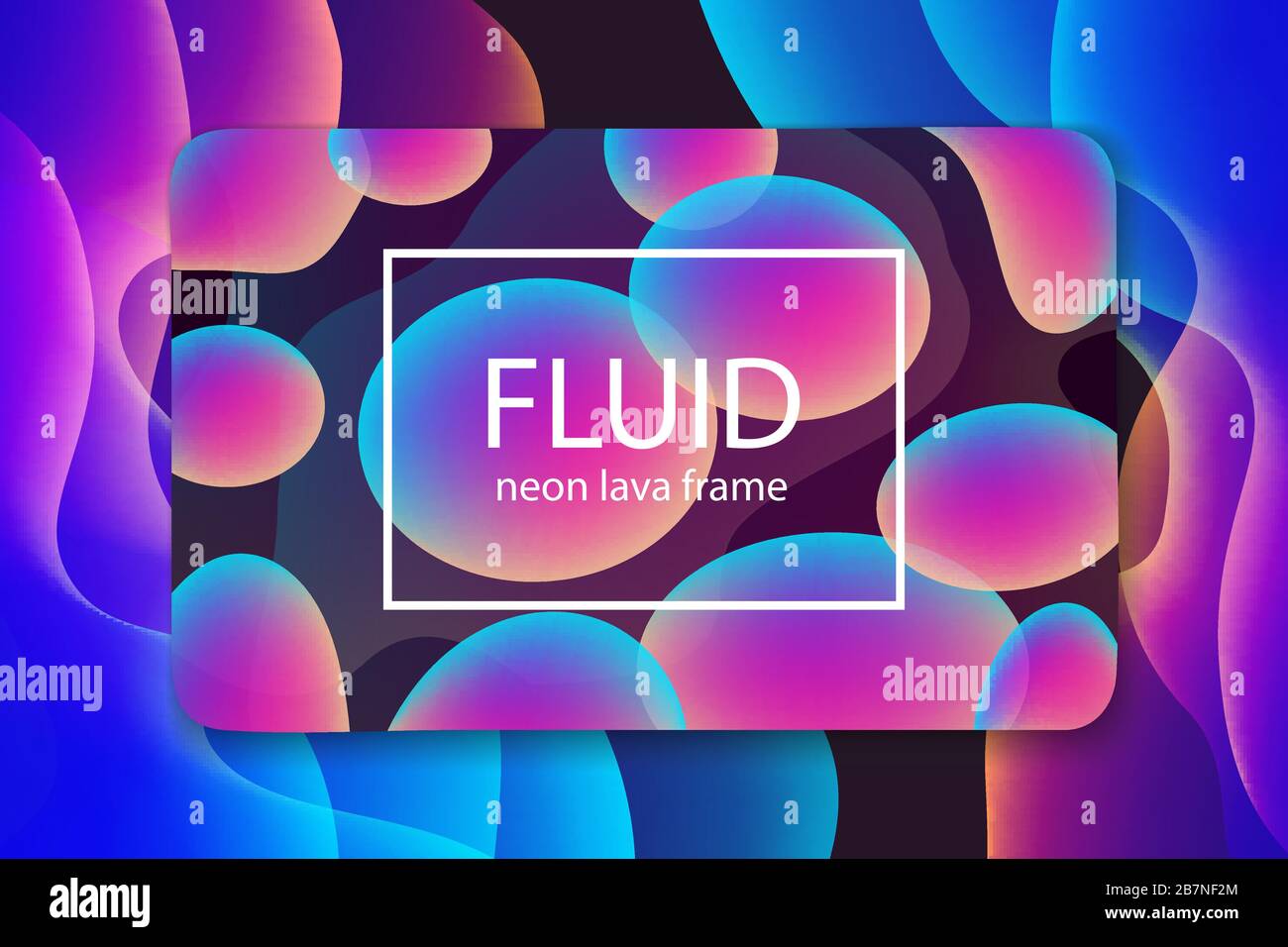 Business template with purple neon effect for multipurpose presentation ...