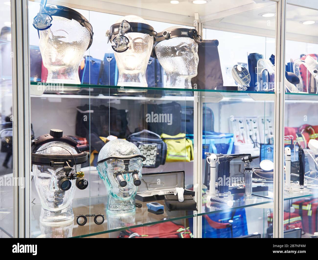 Medical equipment on shelves of store Stock Photo - Alamy