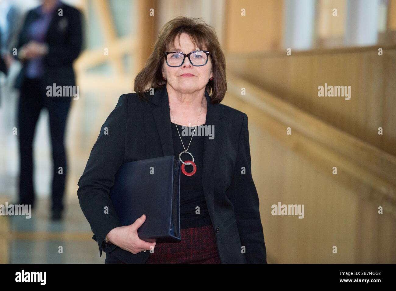 Edinburgh, UK. 17th Mar, 2020. Pictured: Jeane Freeman MSP - Cabinet ...