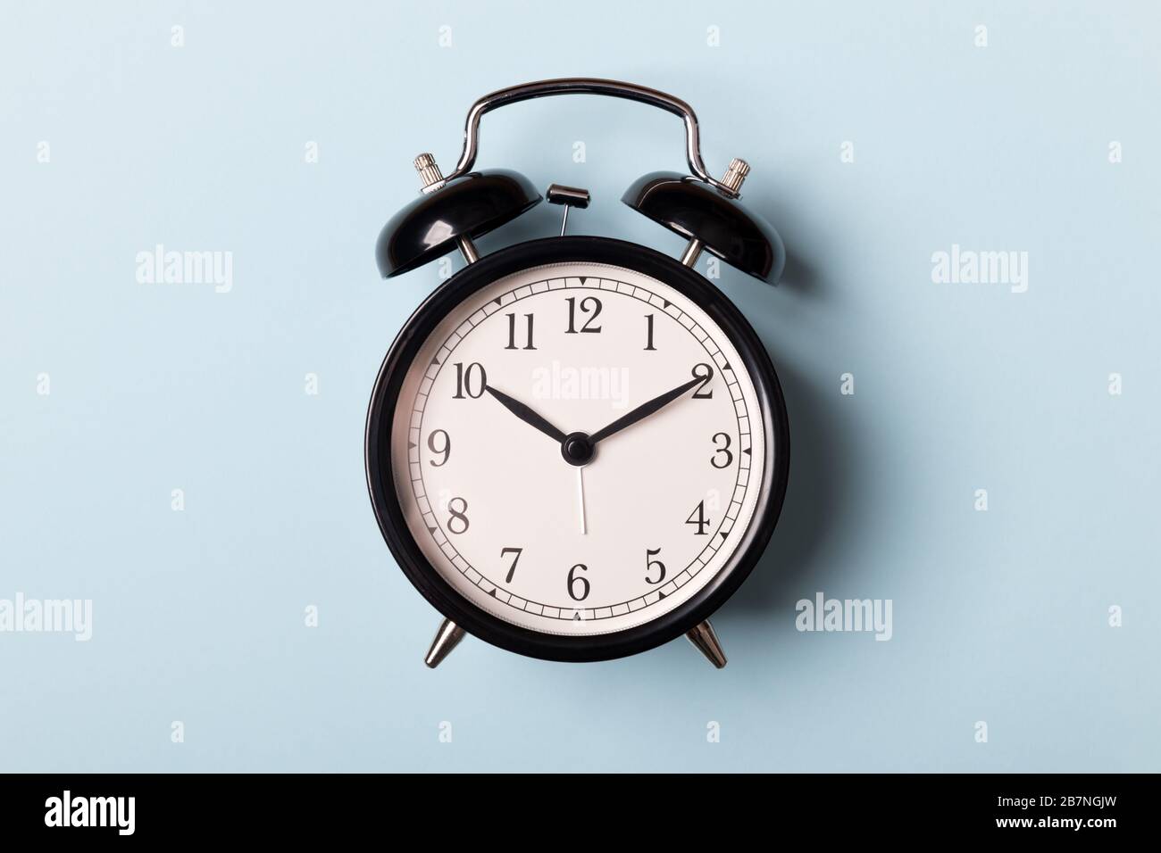 Vintage blue alarm clock hi-res stock photography and images - Alamy