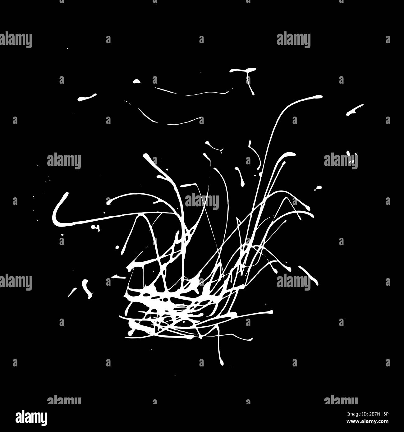 Calligraphic splash acrylic spot. Artistic and aesthetic, exquisite ...