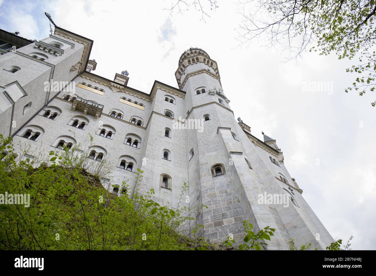 another perspective of Neuschwanstein castle Stock Photo - Alamy