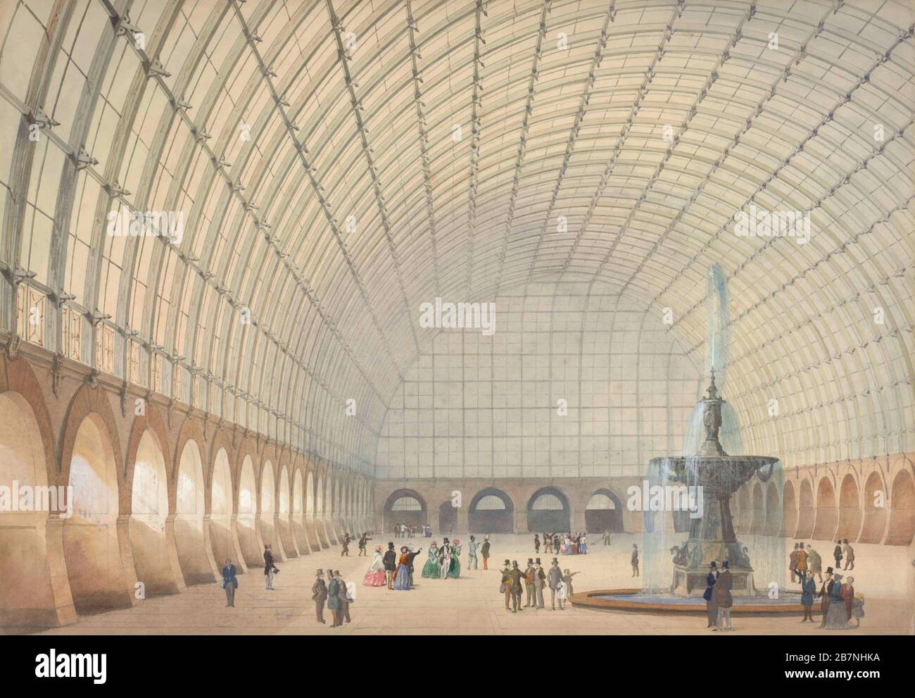 Design for an exercise and industrial exhibition hall in Vienna ...