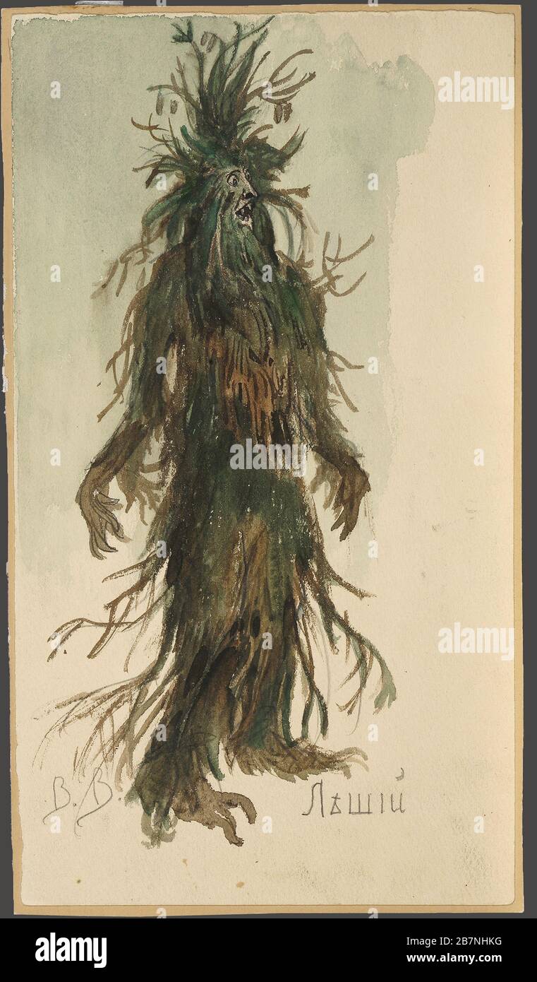 Leshy. Costume design for the opera "Snow Maiden" by N. Rimsky-Korsakov ...