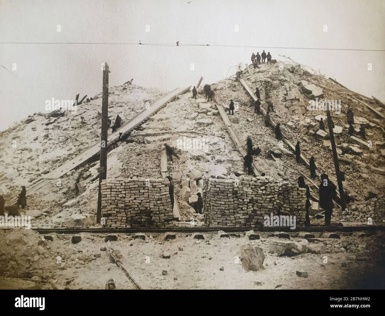 Preparation of the place for the construction of the Palace of the ...