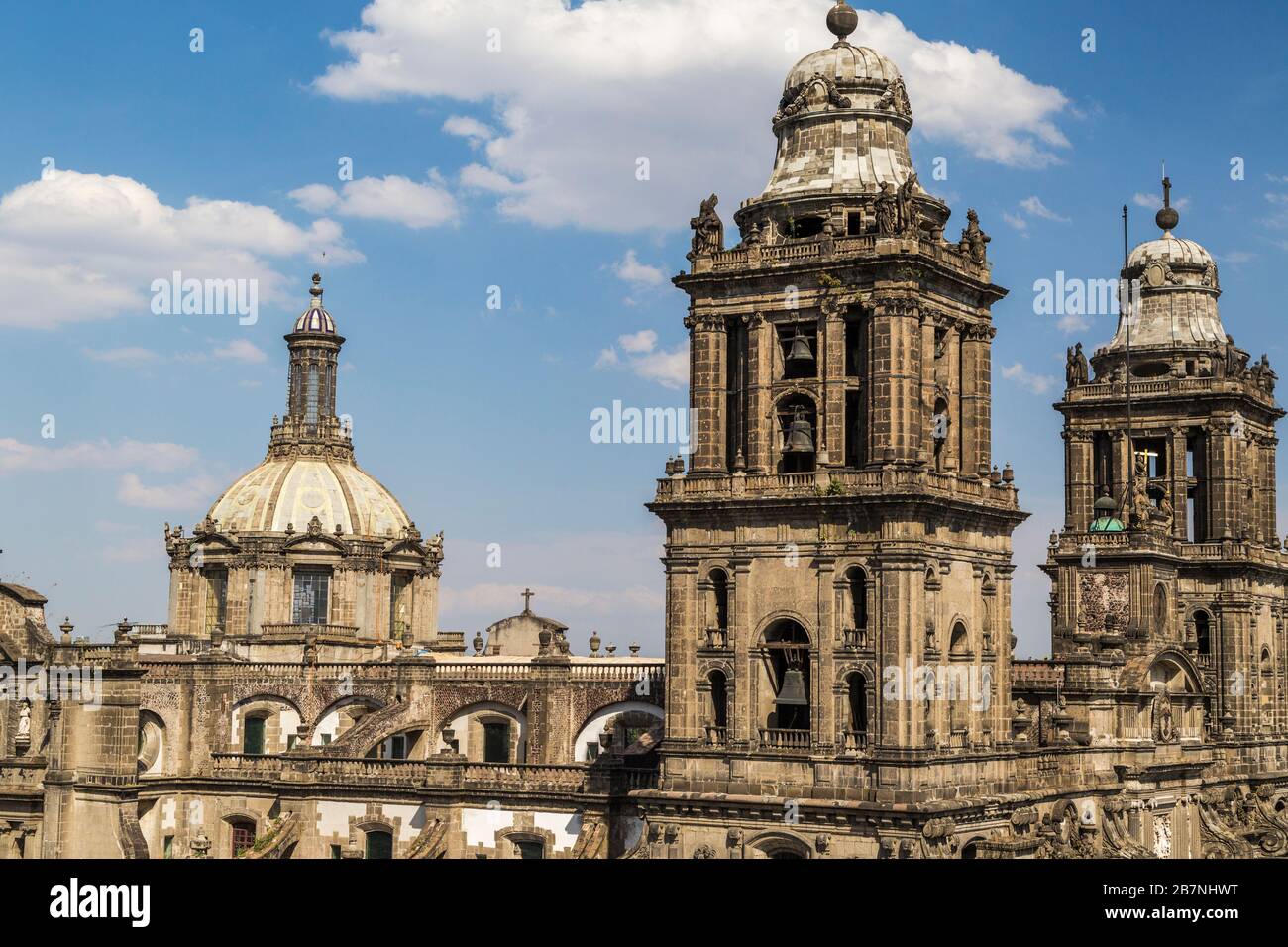 Metropolitan Cathedral, a Roman Catholic church in downtown Mexico City ...