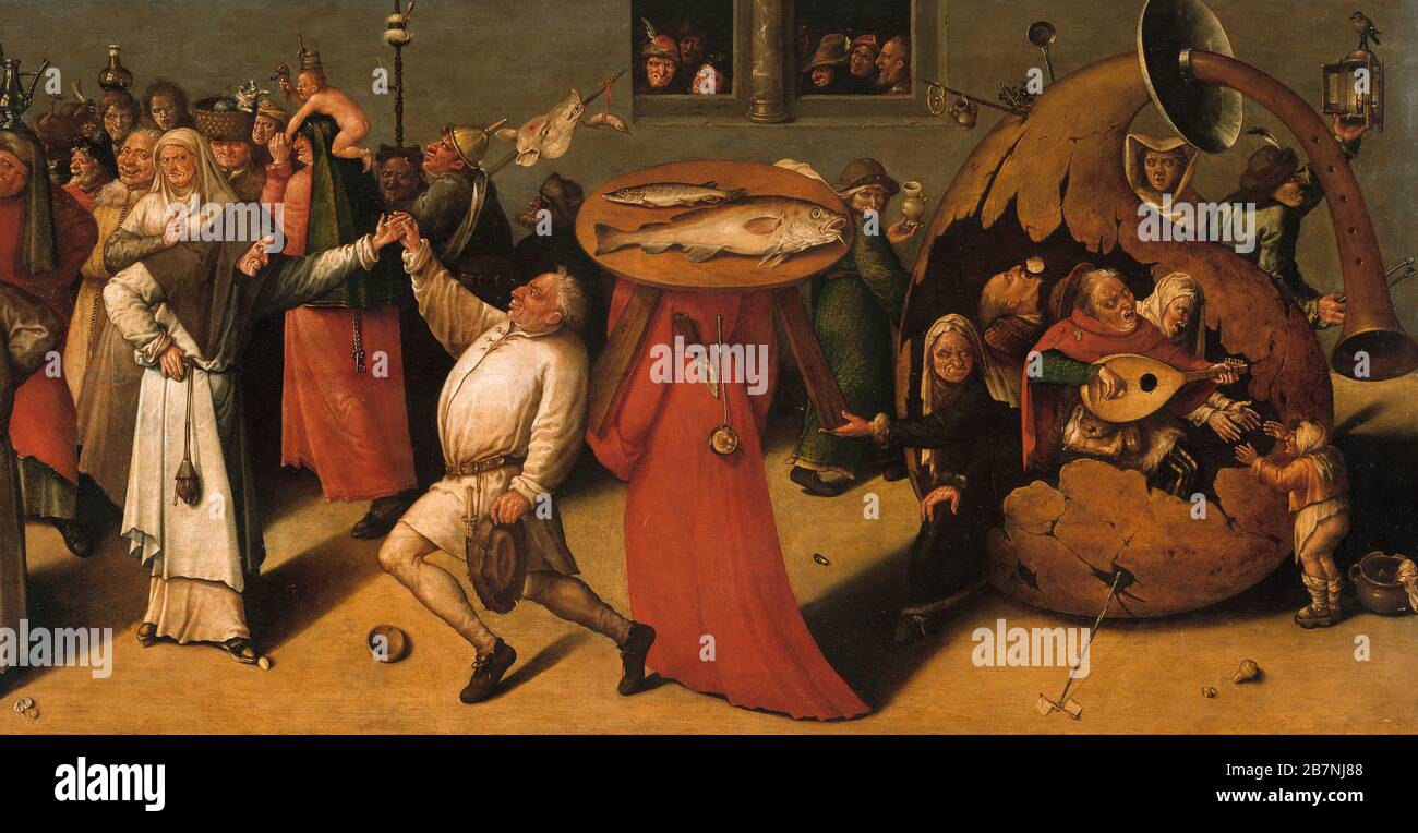 He fight between carnival and lent hi-res stock photography and images ...