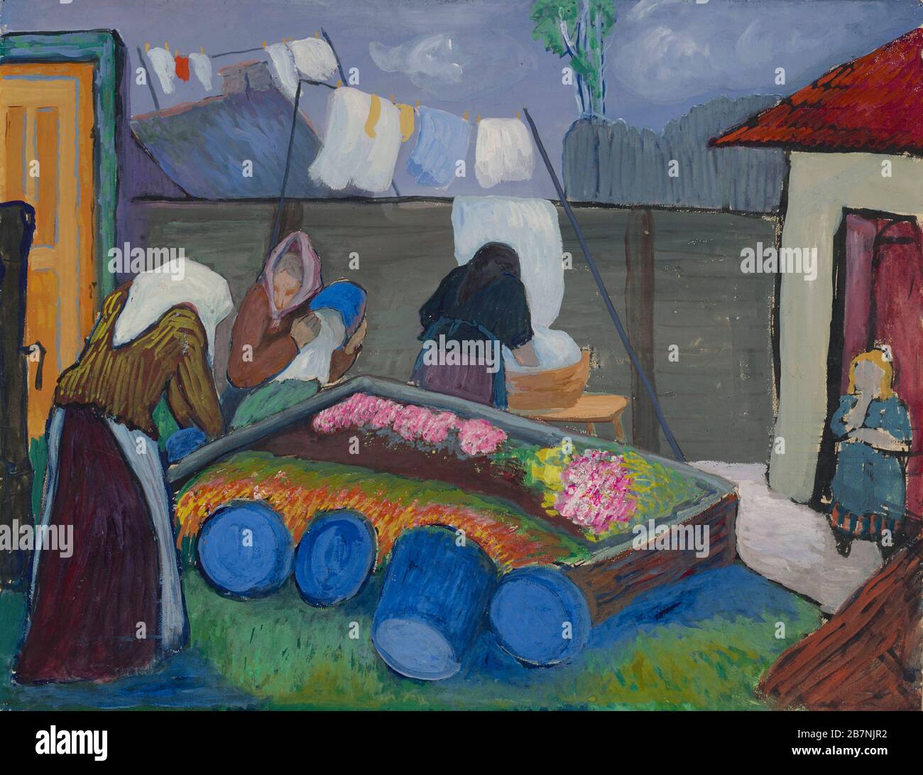 Washerwomen, 1904. Found in the Collection of Städtische Galerie im ...