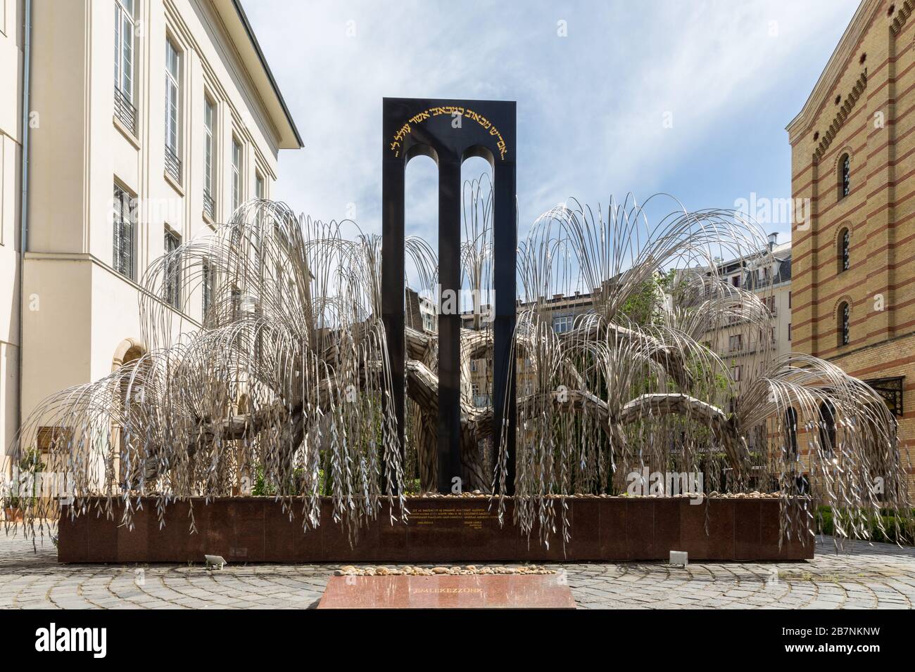 Budapest, Hungary – 25 April 2019: "Tree of Life" monument to the ...