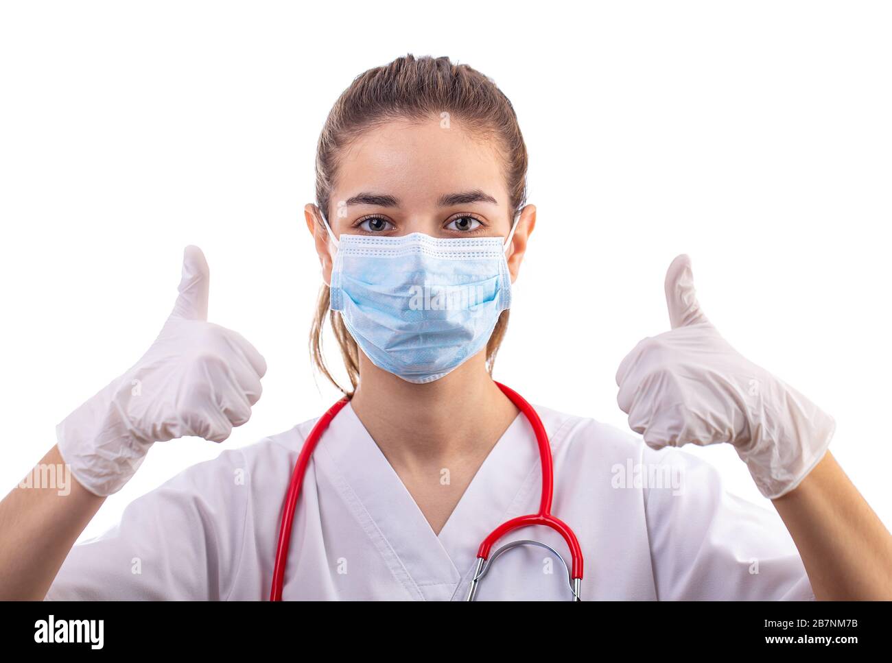 Doctor with thumbs up hi-res stock photography and images - Alamy