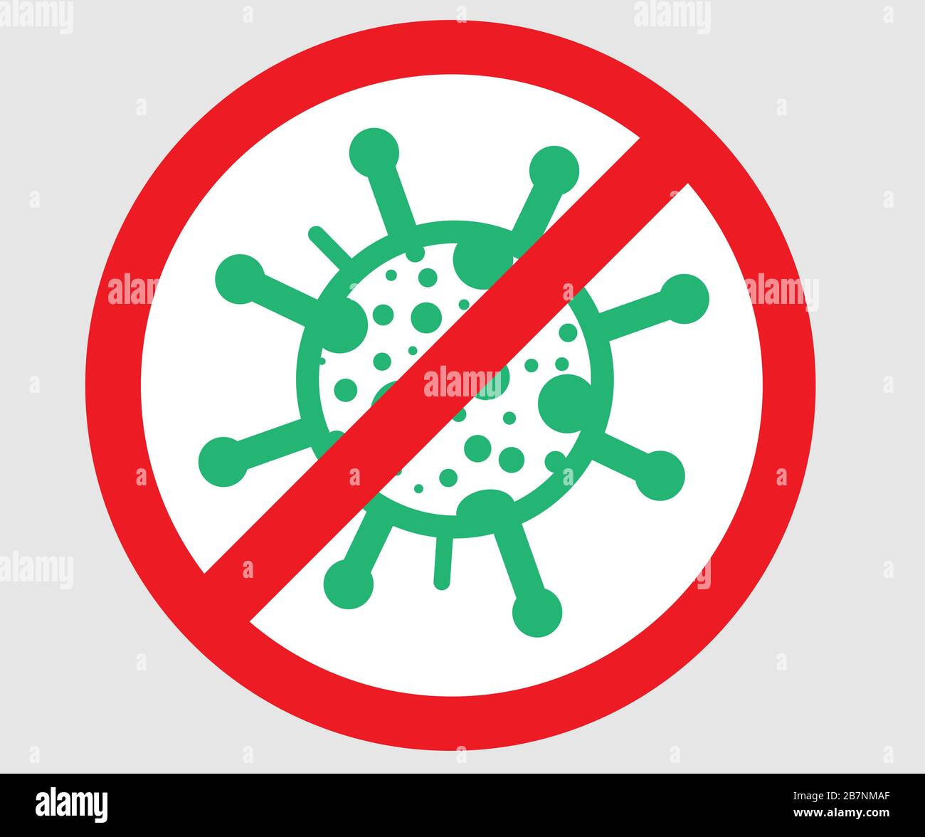 stop virus sign, vector illustration Stock Photo - Alamy